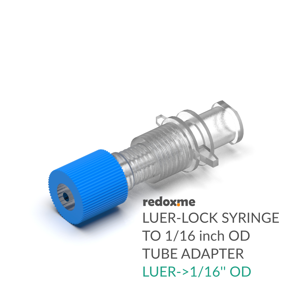 LUER-LOCK syringe to 1/16 inch OD tube adapter | affordable research ...