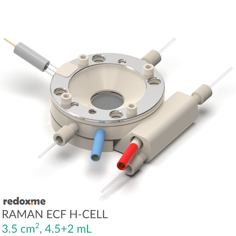Raman ECF H-Cell 3.5 cm2, 4.5+2 mL – Raman Electrochemical Flow H-Cell ...