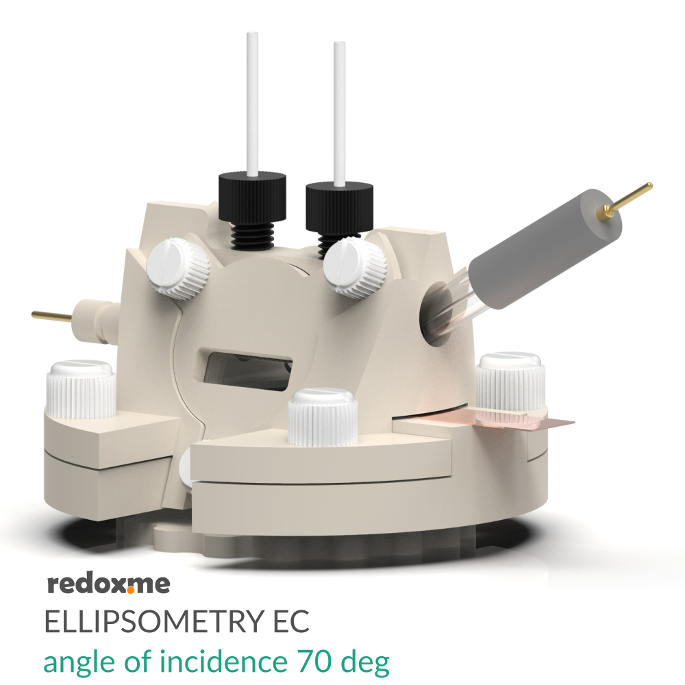 Ellipsometry EC - Ellipsometry Electrochemical Cell, angle of incidence ...