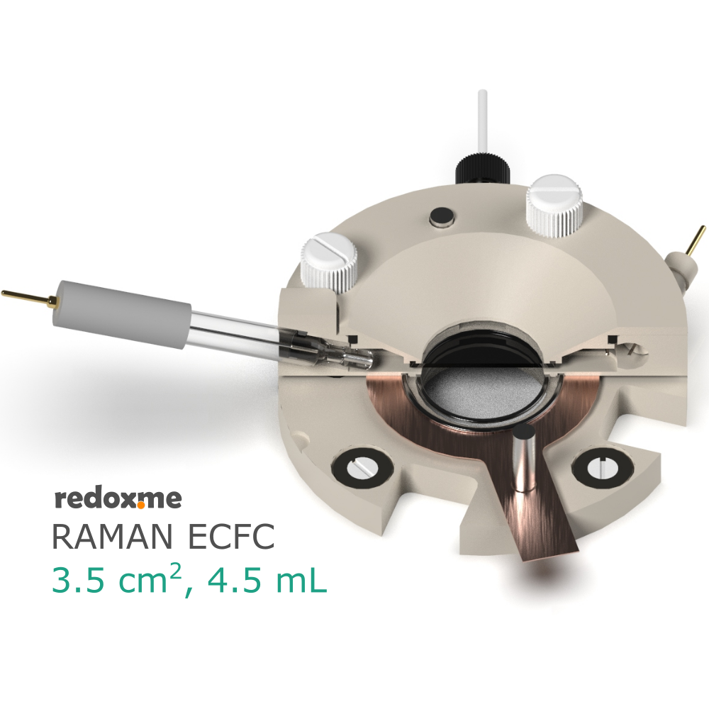Raman ECFC 3.5 cm2, 4.5 mL – Raman Electrochemical Flow Cell, active ...