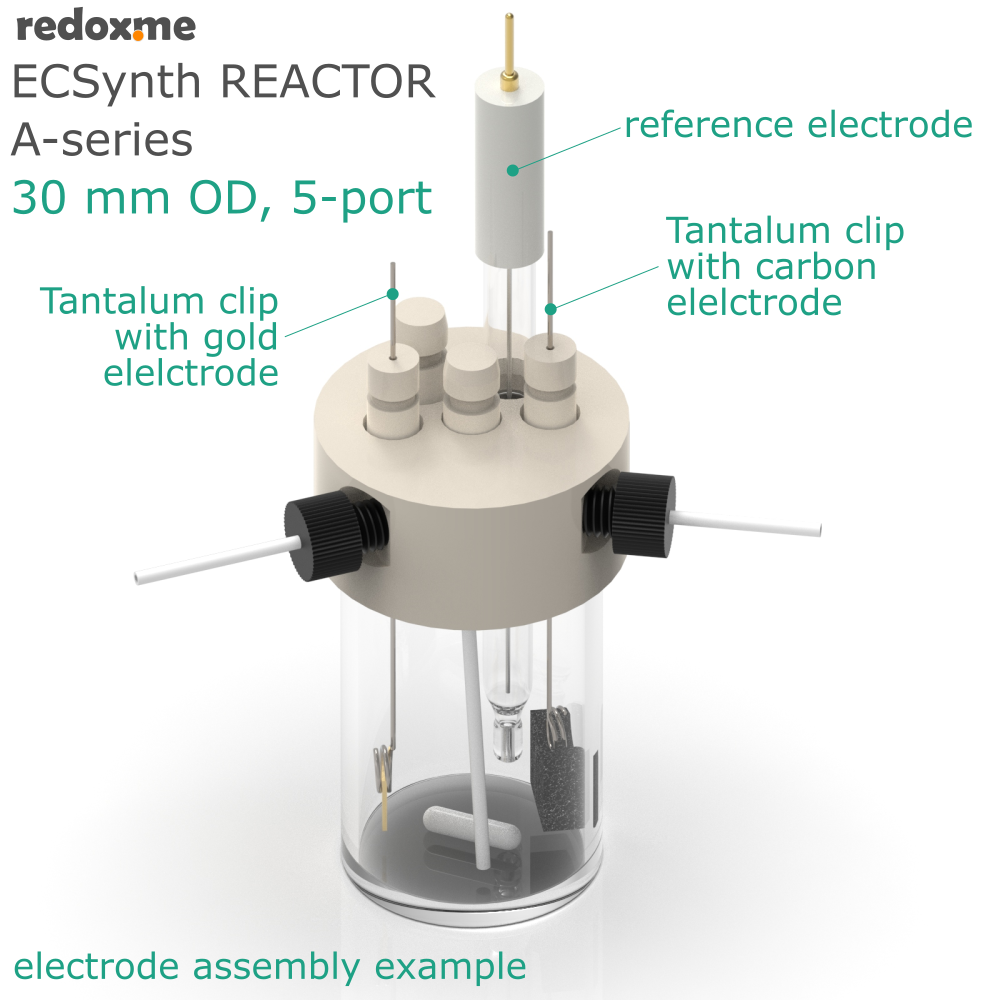 Electrosynthesis Reactor A-series, 30 mm OD, 5-port | affordable ...