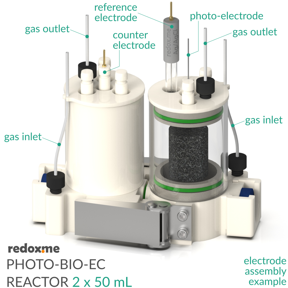Photo-Bio-EC Reactor - Photo-bioelectrochemical reactor 2 x 50 mL ...