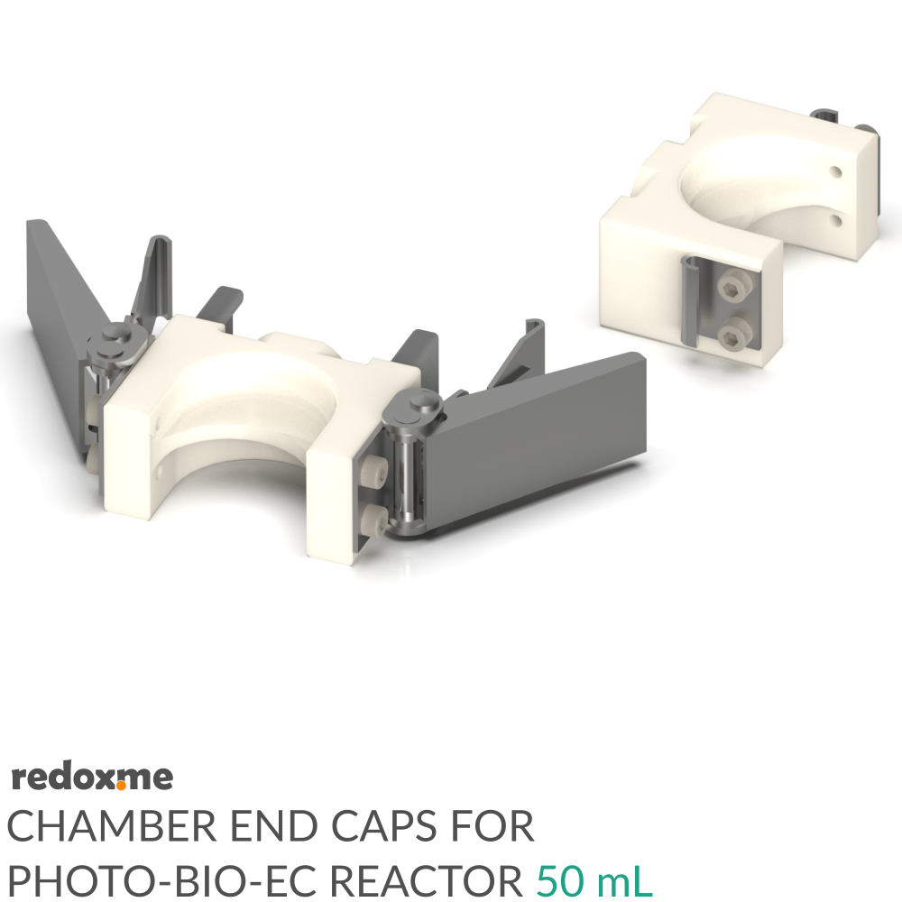 Chamber End Caps for Photo-Bio-EC Reactor - 50 mL | affordable research ...
